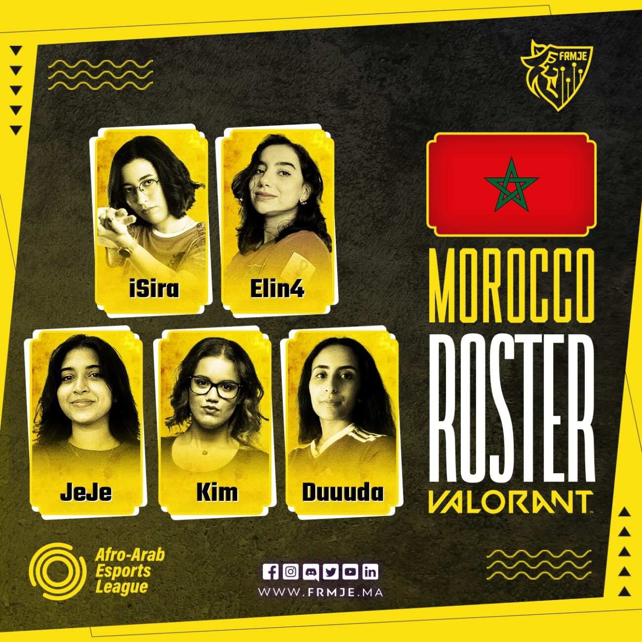 L'équipe féminine de Valorant et le champion du Maroc d'eFootball ...